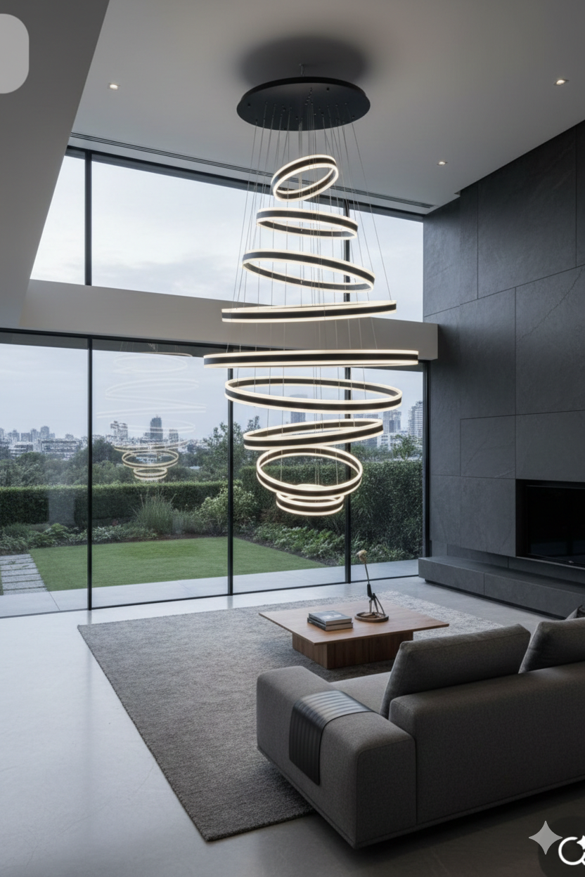 Zen Circlet - Modern High Ceiling Chandelier | Zen LEDS