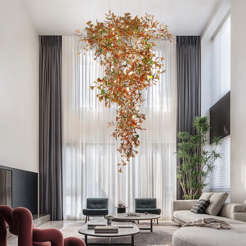 Zen Gingko Designer Edition High Ceiling Chandelier | Zen LEDS